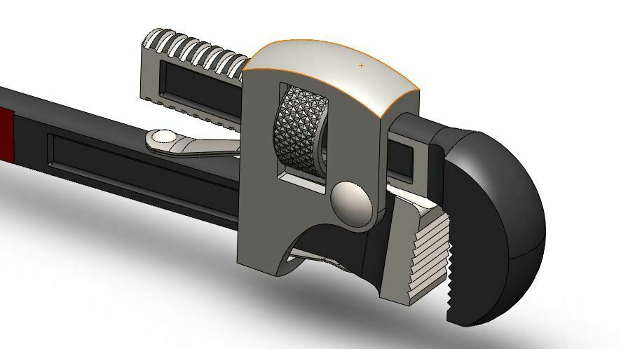 🔧 Pipe wrench・ STL File for ・Cults