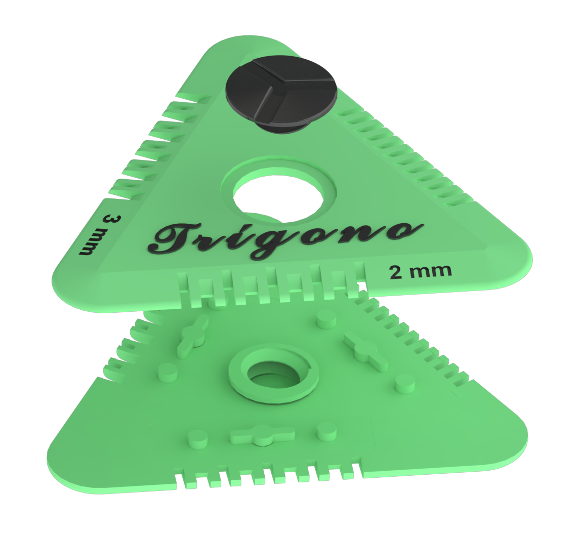 STL file shaving comb 3 IN 1 - Trigono 💇 ・Model to download and 3D ...