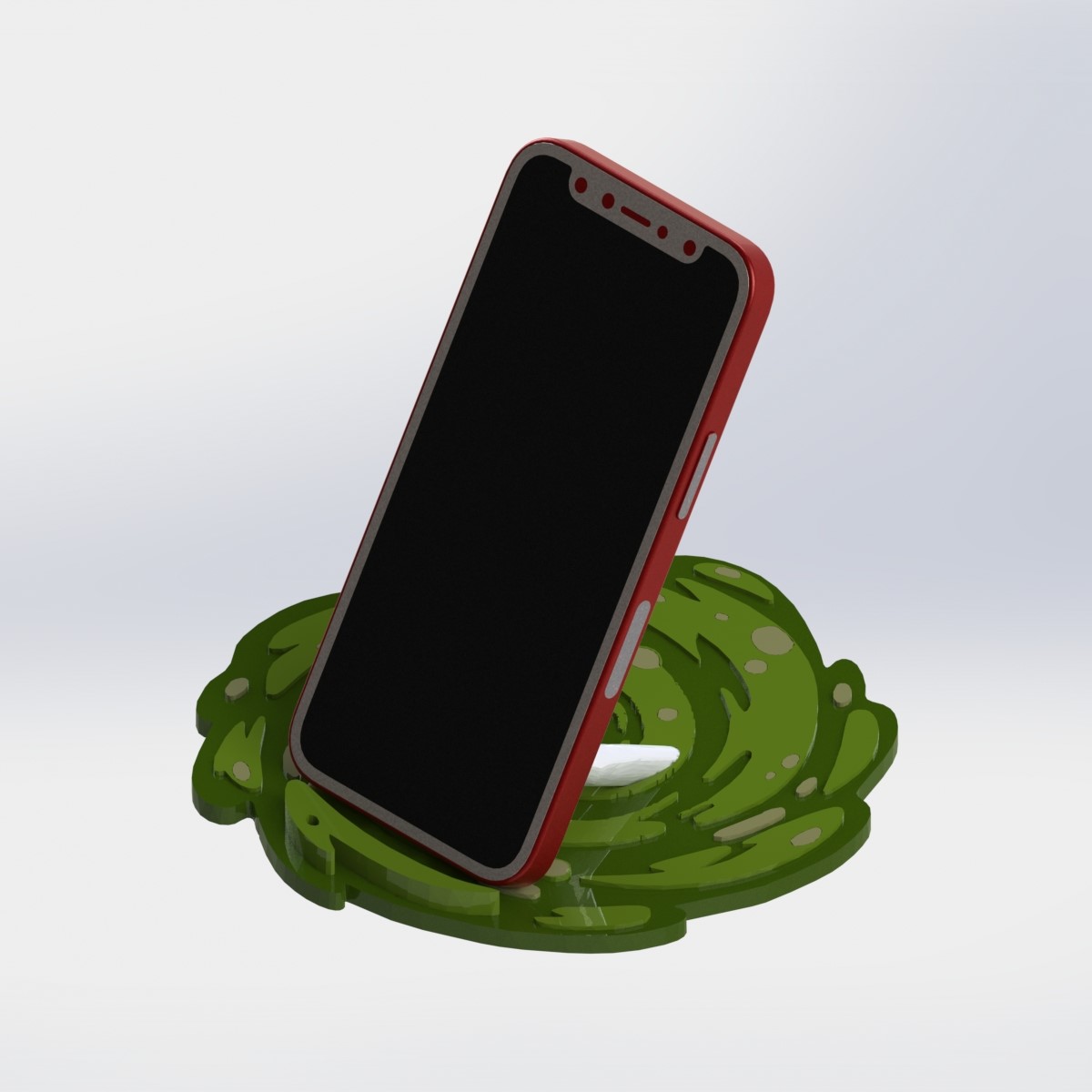 📞 Middle finger rick - phone holder・ STL File for 3D printing・Cults