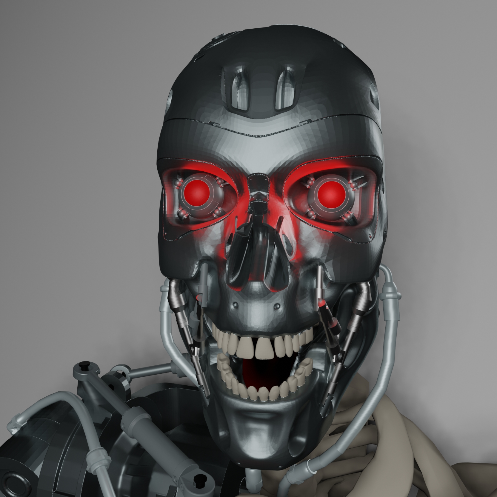 🤖 Terminator real size- Wall decoration・ STL File for 3D printing・Cults