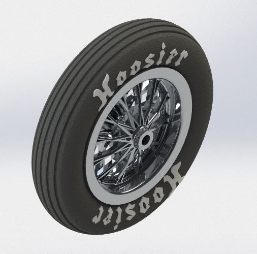 Archivo STL Hoosier rim TIre 🚗・Modelo imprimible en 3D para descargar・Cults