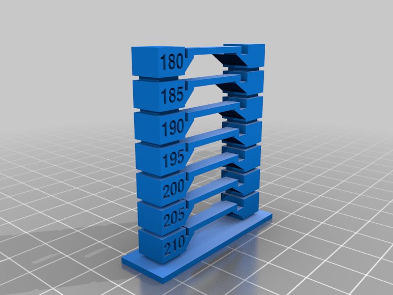 Free STL file Customized Temperature Tower for PLA 180-210 🔧 ・3D ...