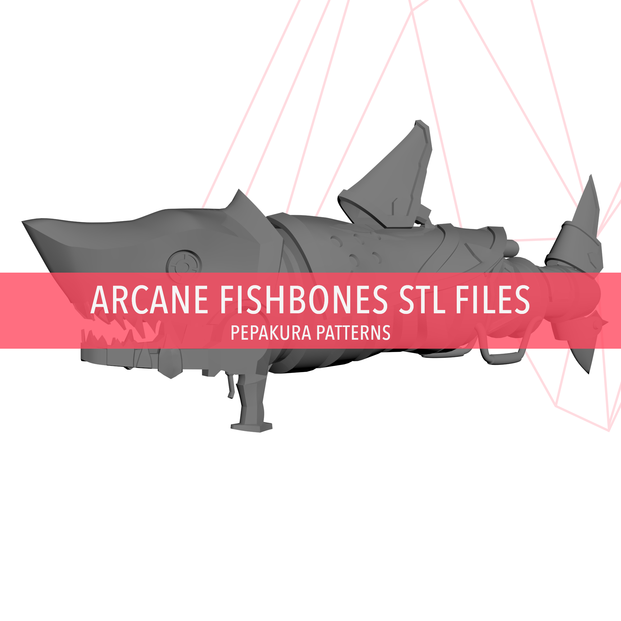 🎲 Jinx Arcane Fishbones - 3D Print STL Files League of Legends・ 3D File ...
