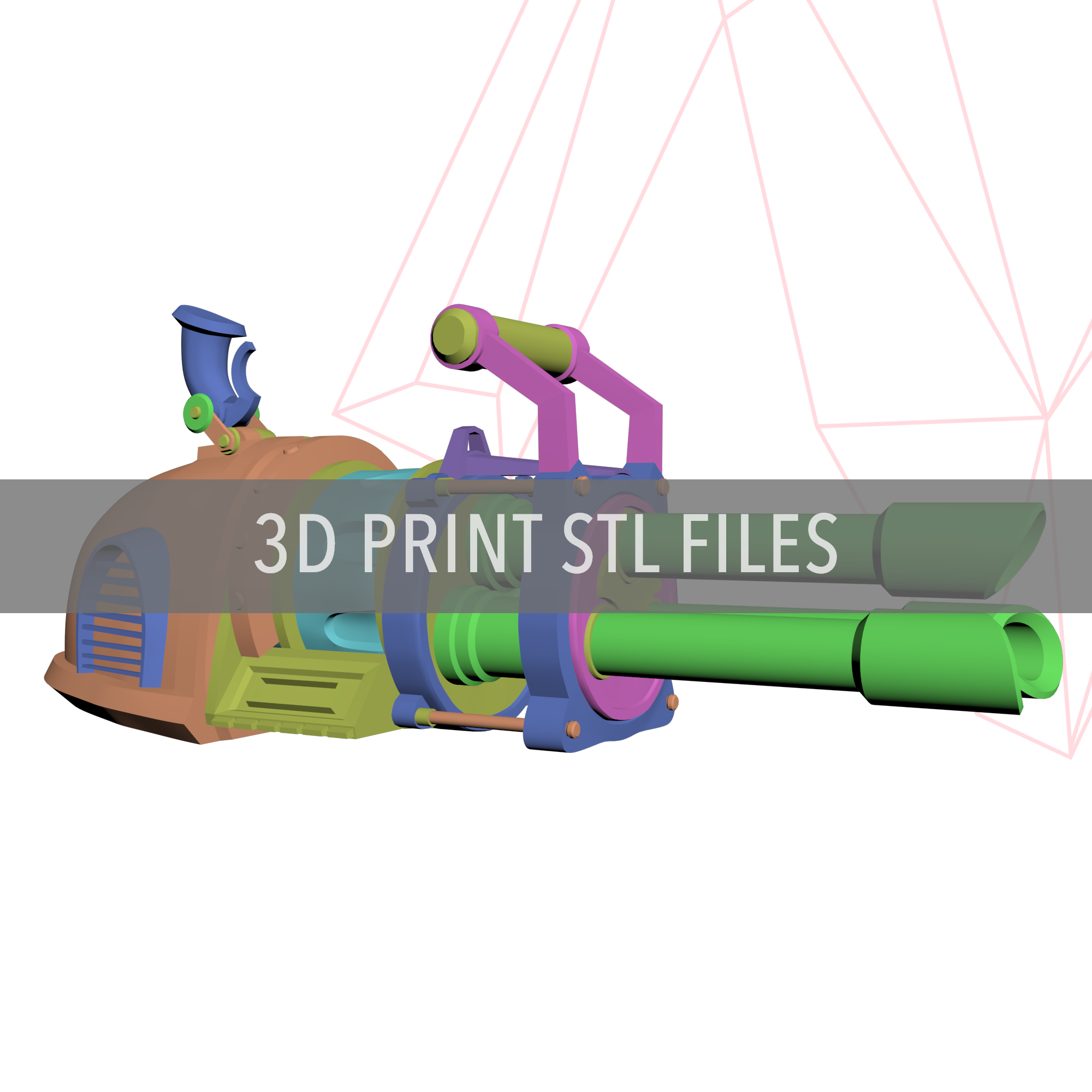 3D file Jinx Arcane Pow Pow - 3D Print STL Files League of Legends 🎲 ...