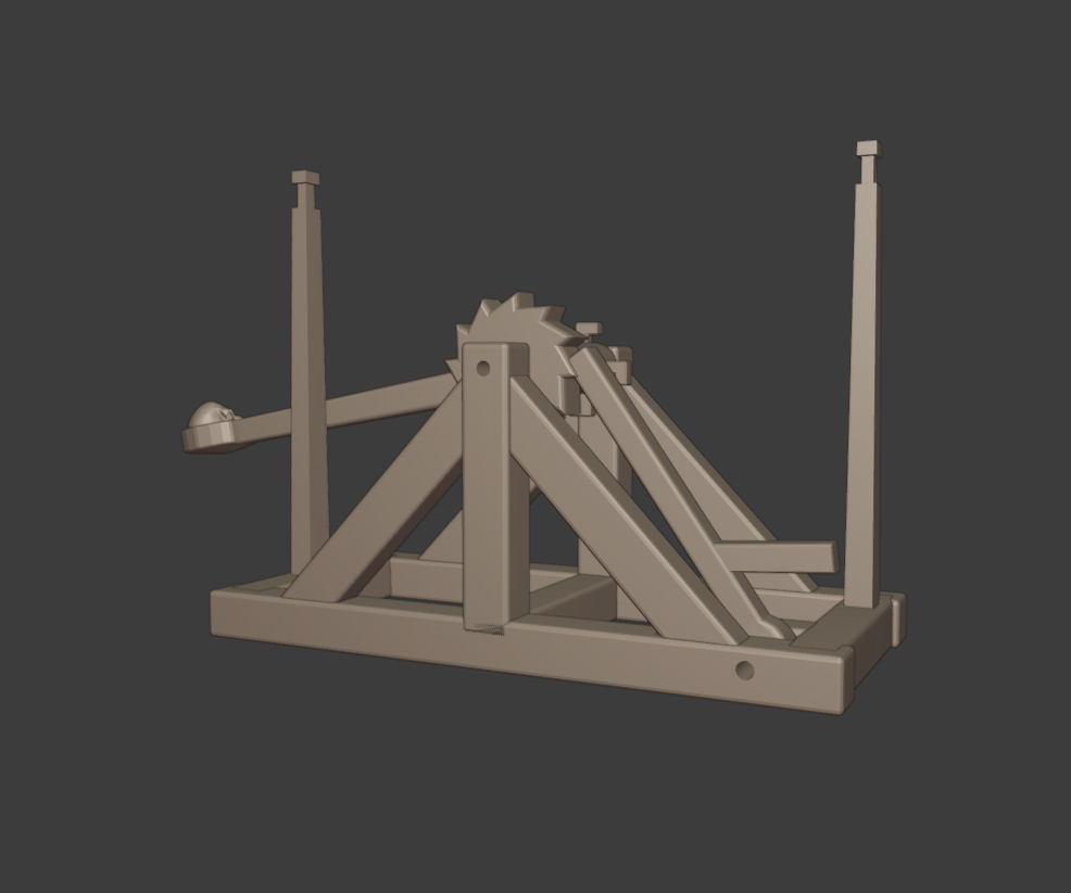 STL file Leonardo Da Vinci Catapult 🎨 ・3D print design to download・Cults
