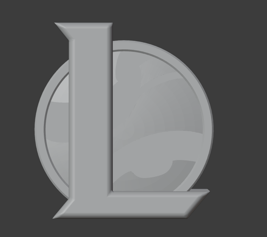STL file League of legends logo 🎨 ・Model to download and 3D print・Cults