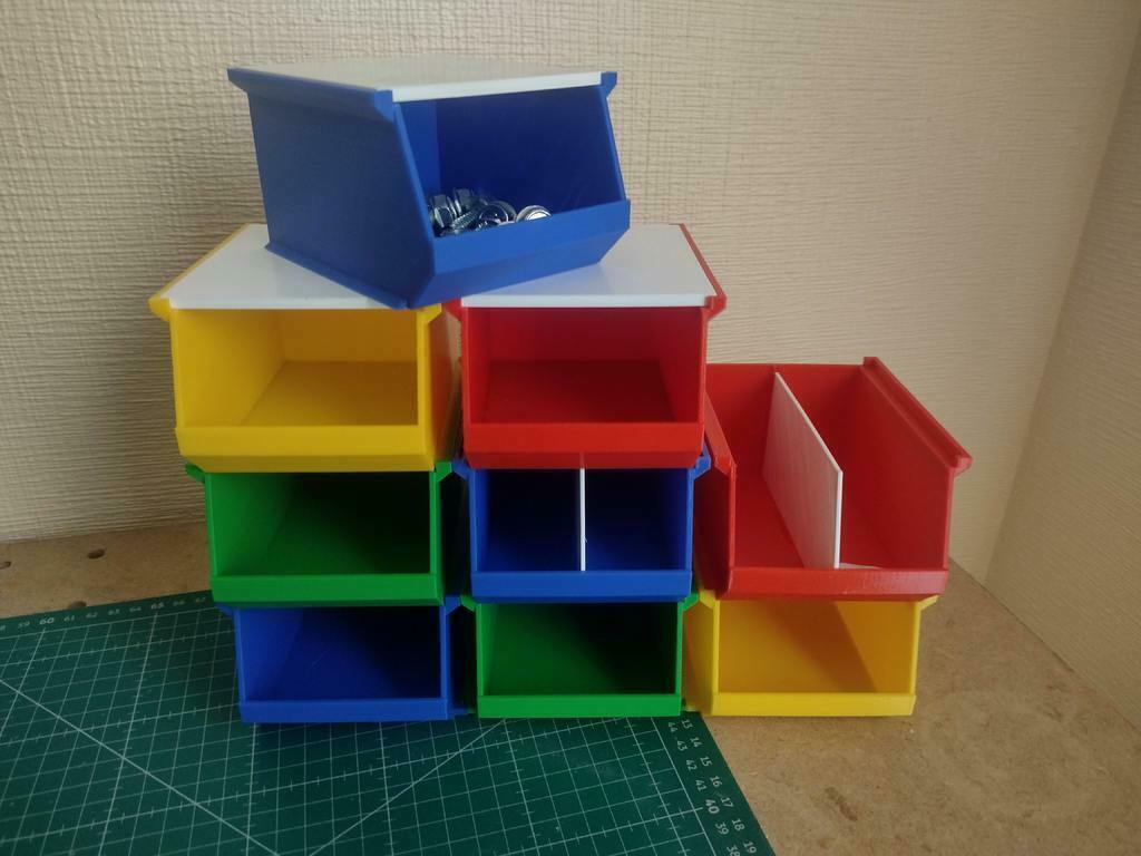 Free 3D file Stackable Storage Bins Customizable 📦 ・3D printing idea to ...