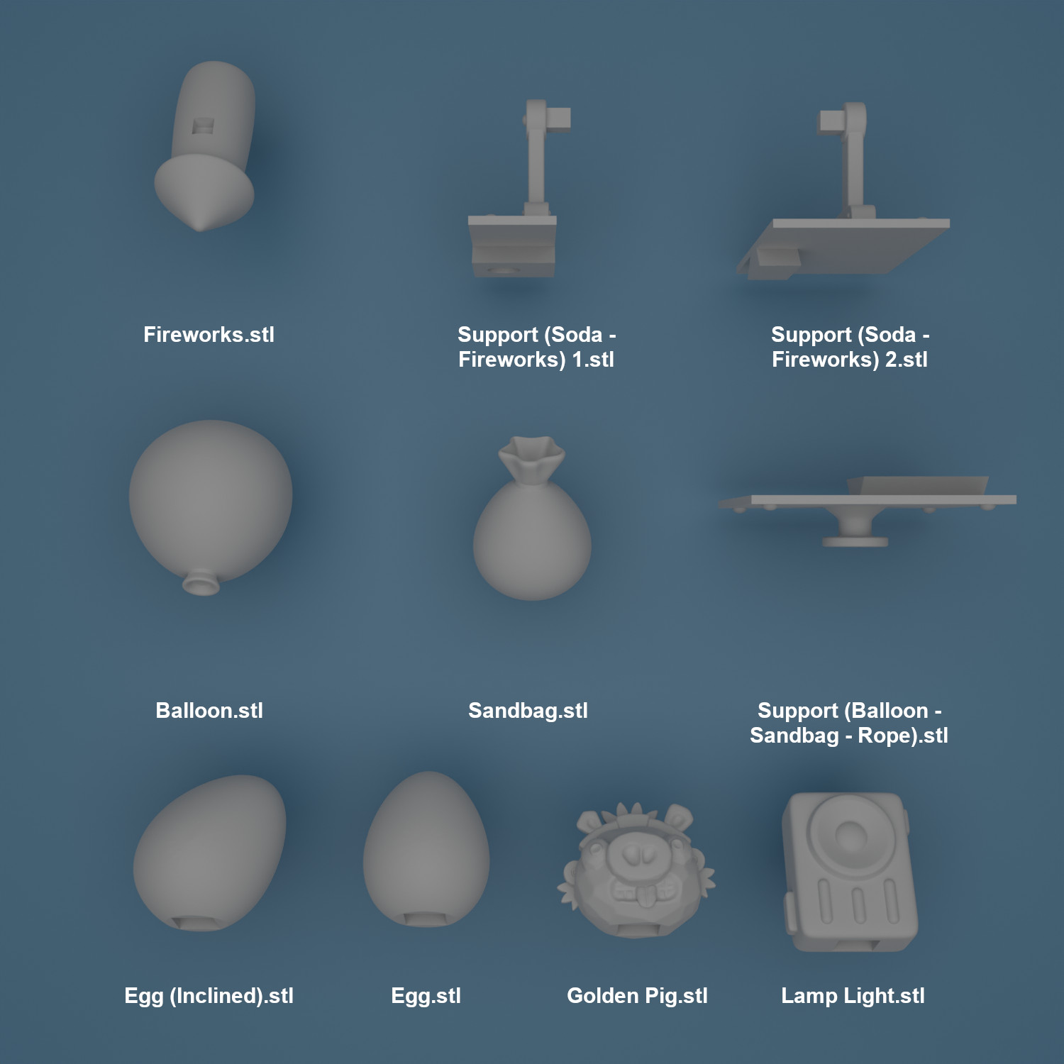 3D file BAD PIGGIES PACK 2 😡 ・Model to download and 3D print・Cults