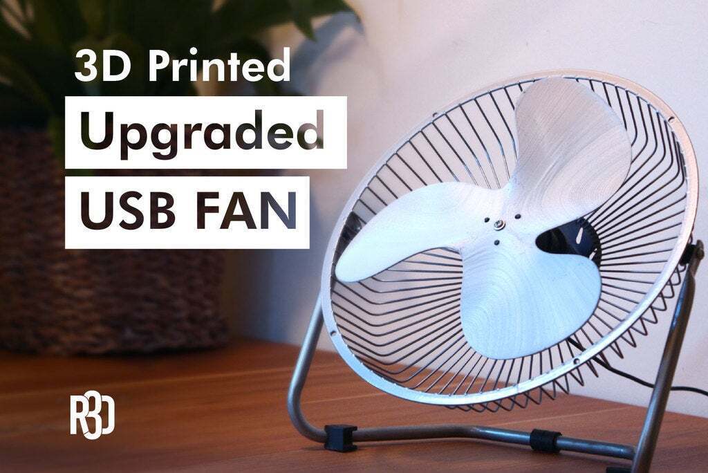 Free STL file Upgraded USB FAN 💾 ・3D printer model to download・Cults