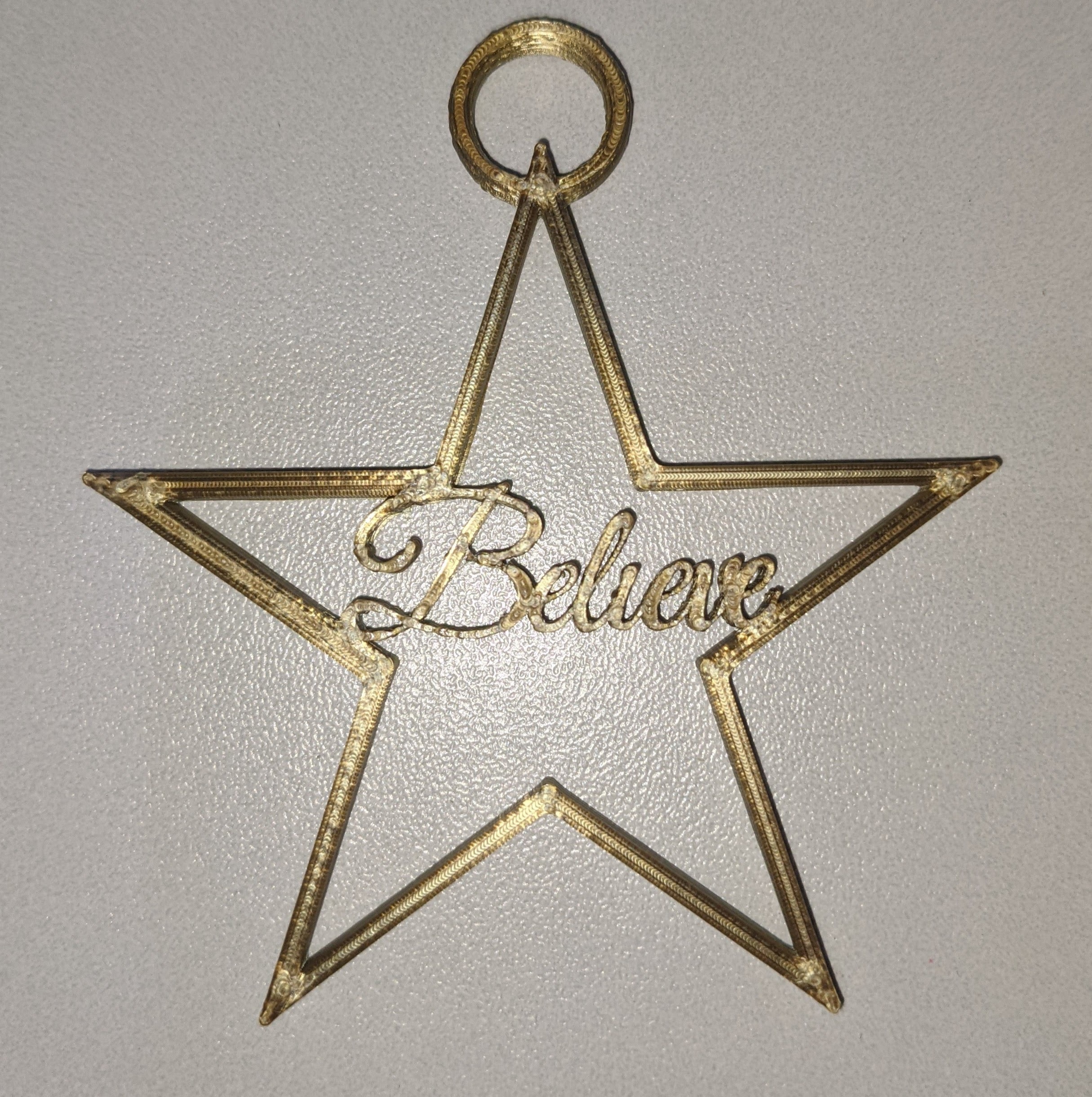 Free STL file Believe Star Ornament ⭐ ・3D printable object to download ...