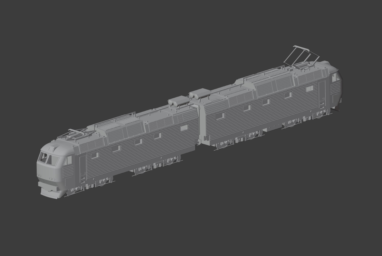 STL file ChS7 DC PASSENGER LOCOMOTIVE 🚂 ・3D printing idea to download・Cults