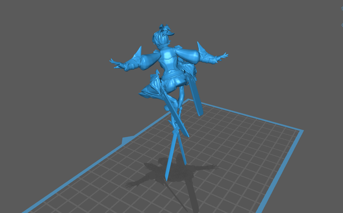 3D file Fanny no skin pose 2 Mobile Legend Heroes 🎲 ・3D printing ...