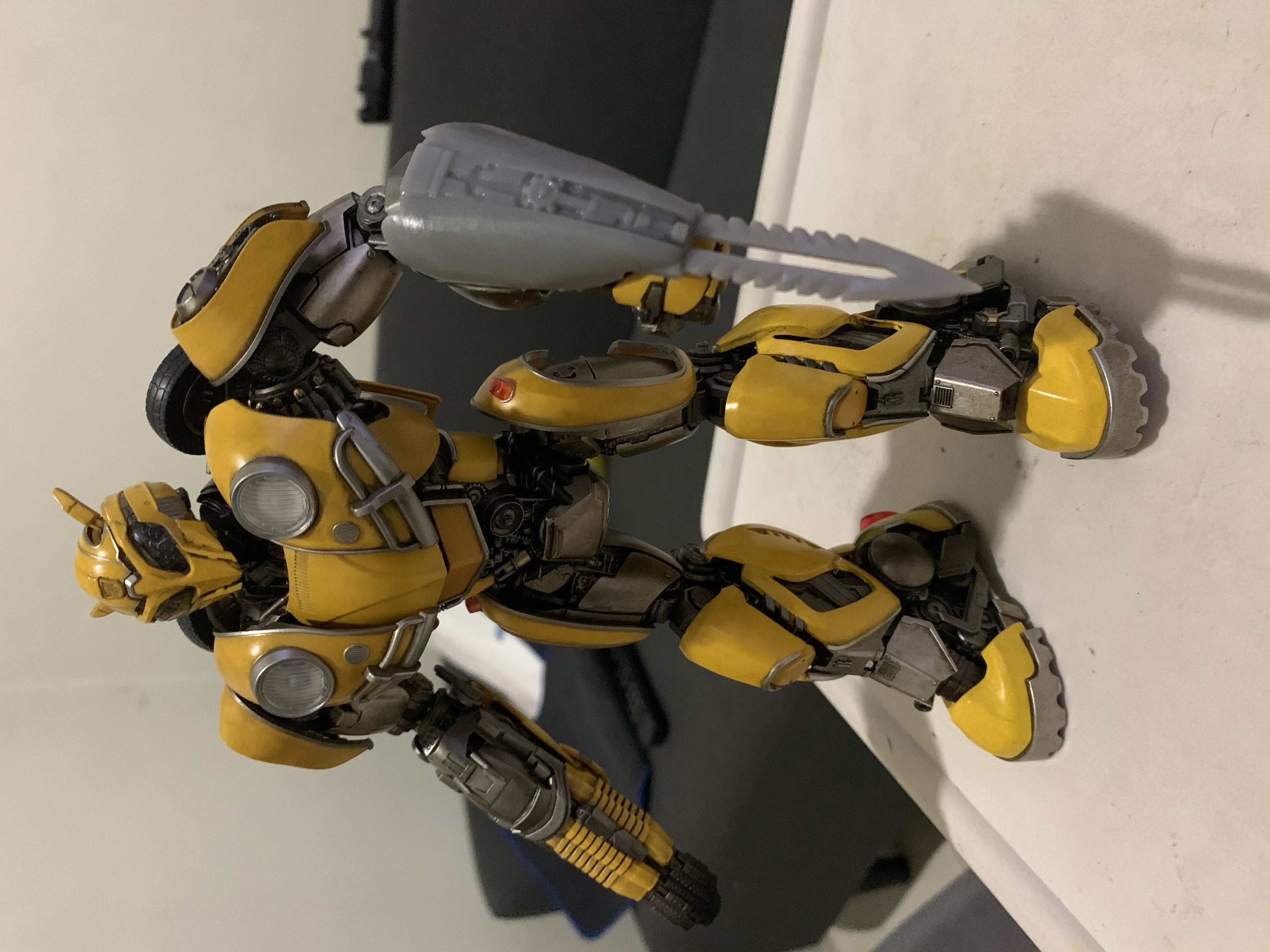 arquivo STL transformer figure threeA bumblebee the movie figure add on ...