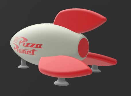 🍕 1:64 scale pizza planet rocket for hotwheels・ STL File for ・Cults