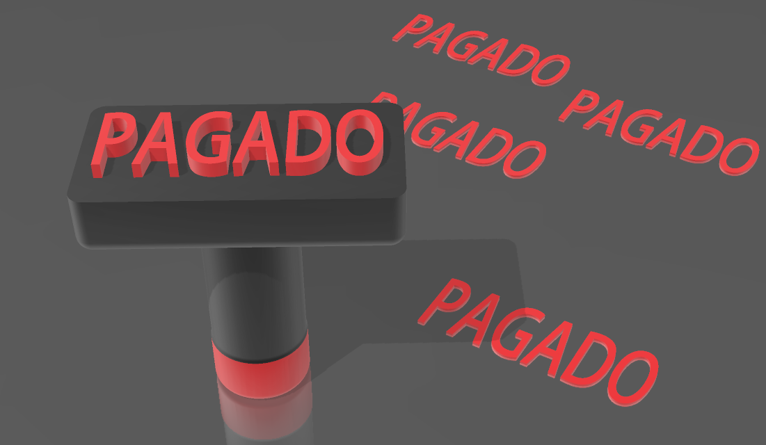 🔧 Sello de pago para tinta・Archivo STL para ・Cults