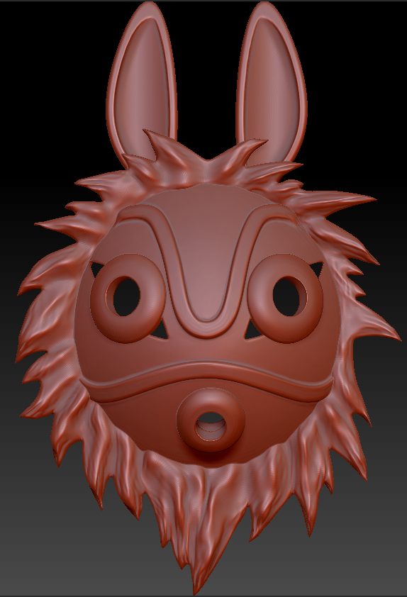 Free STL file Mononoke Princess mask 👸 ・3D printing idea to download・Cults