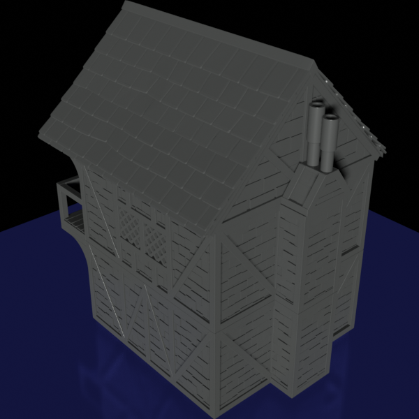 🏗️ Another 3 Floored Fantasy Building w/ Balcony RPG Terrain 28mm・ STL ...