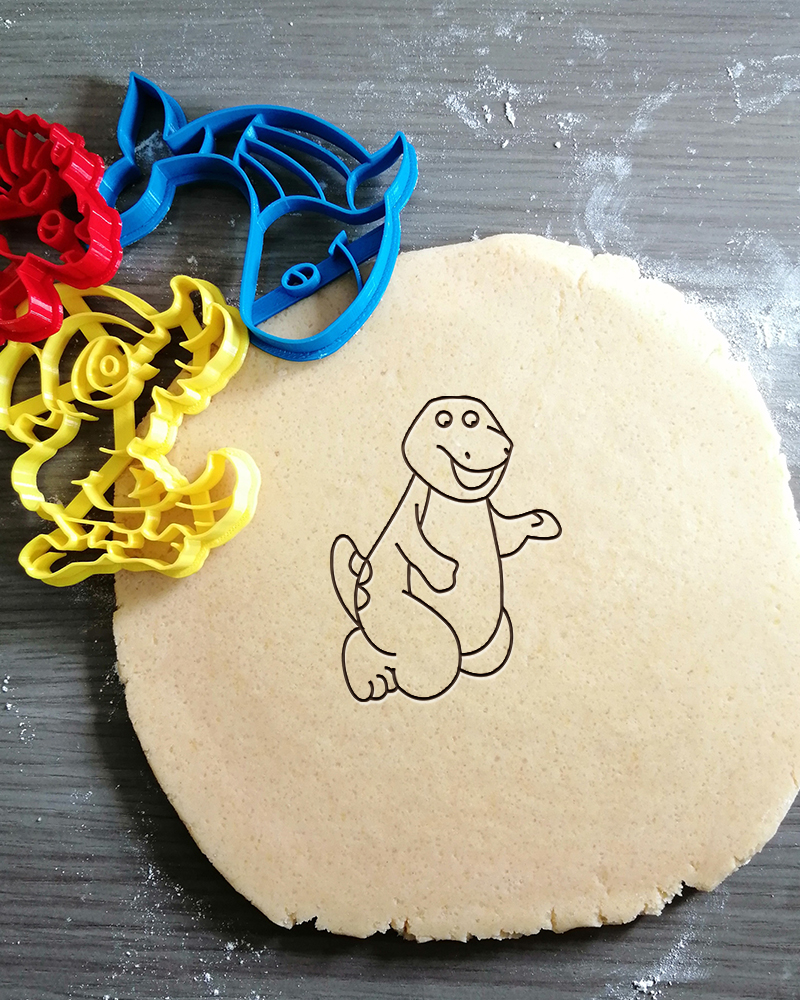 STL file Barney Cookie Cutter 🍪 ・Template to download and 3D print・Cults
