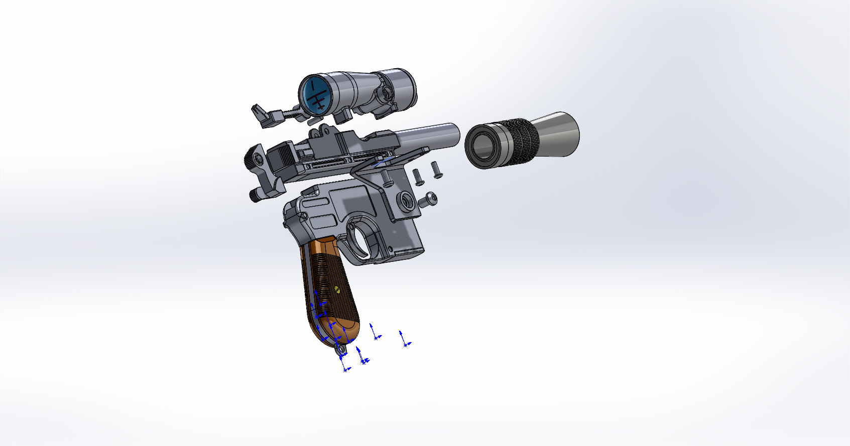 🔫 Lukes Blaster DL-44・ 3D File for ・Cults
