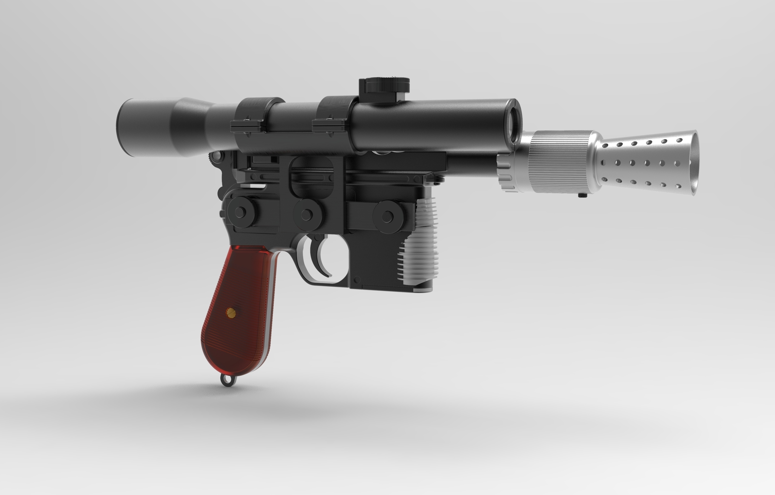 🔫 Han Solo Blaster DL-44・ 3D File for ・Cults