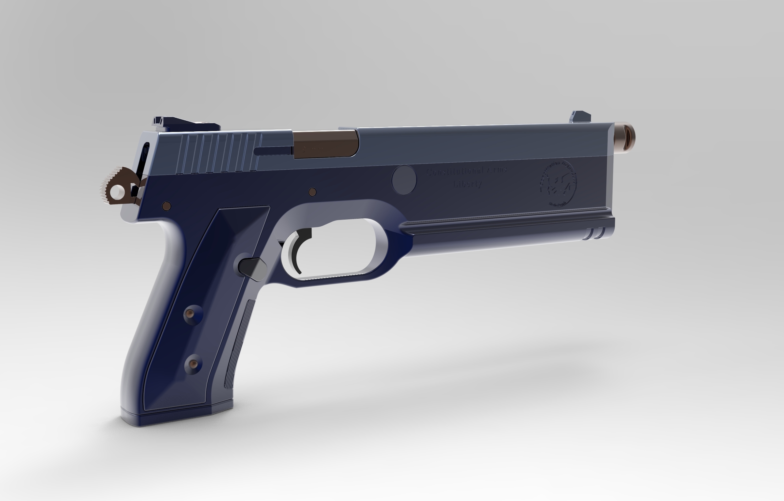 🔫 CYBERPUNK Constitutional Arms Liberty・ STEP File for ・Cults