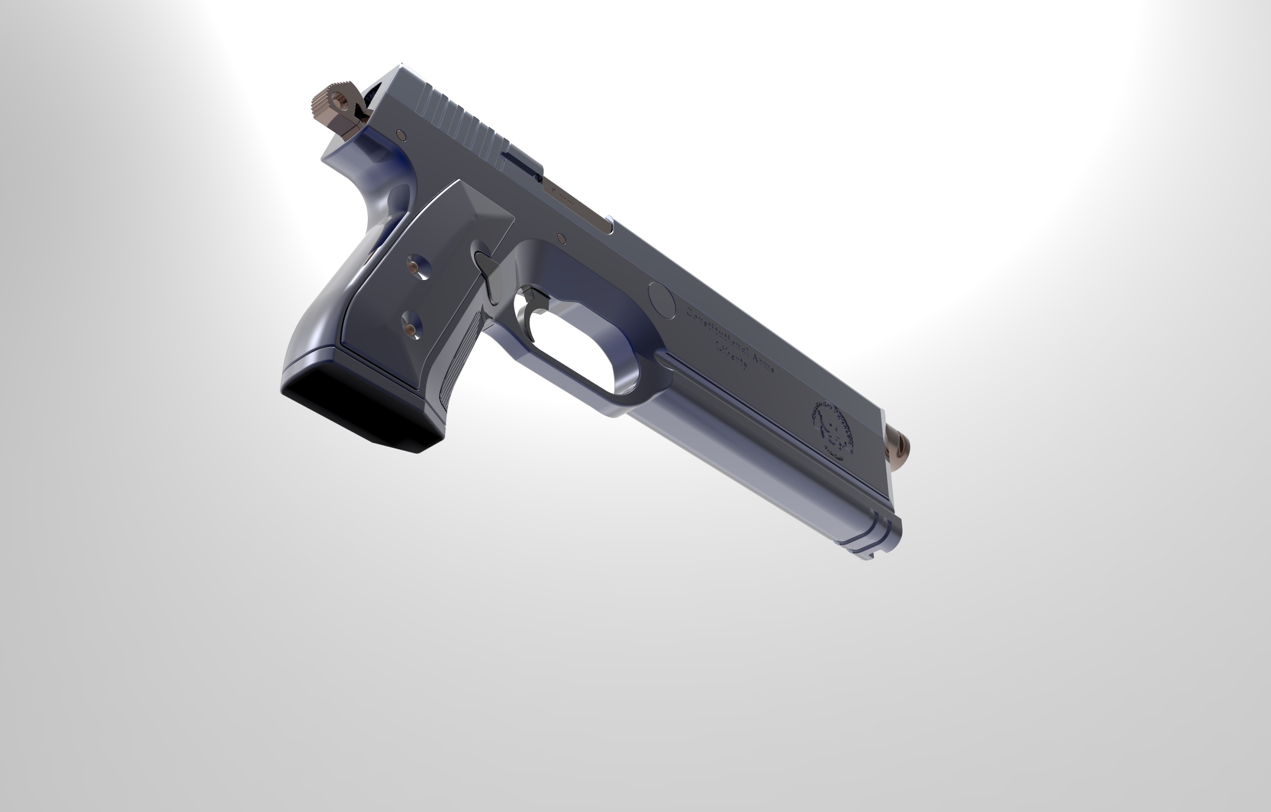 STEP file CYBERPUNK Constitutional Arms Liberty 🔫 ・3D printable model ...