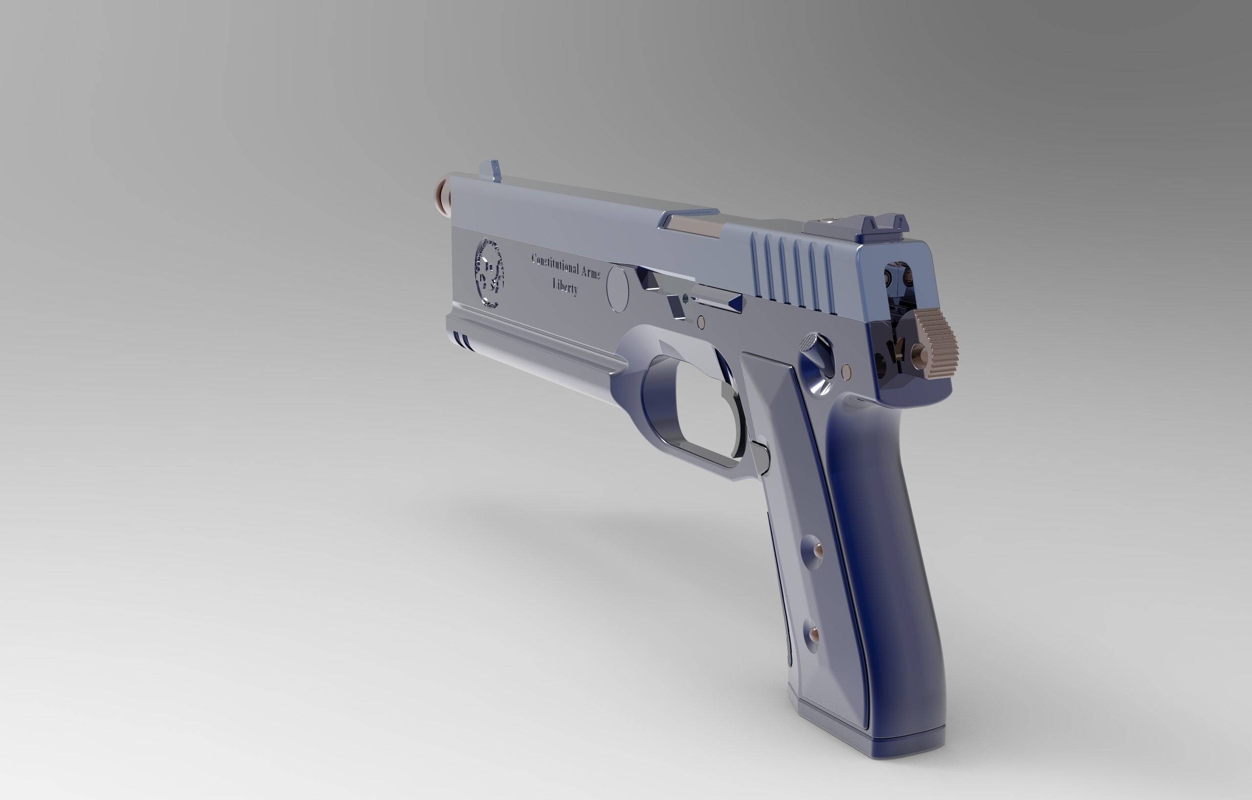 🔫 CYBERPUNK Constitutional Arms Liberty・ STEP File for ・Cults