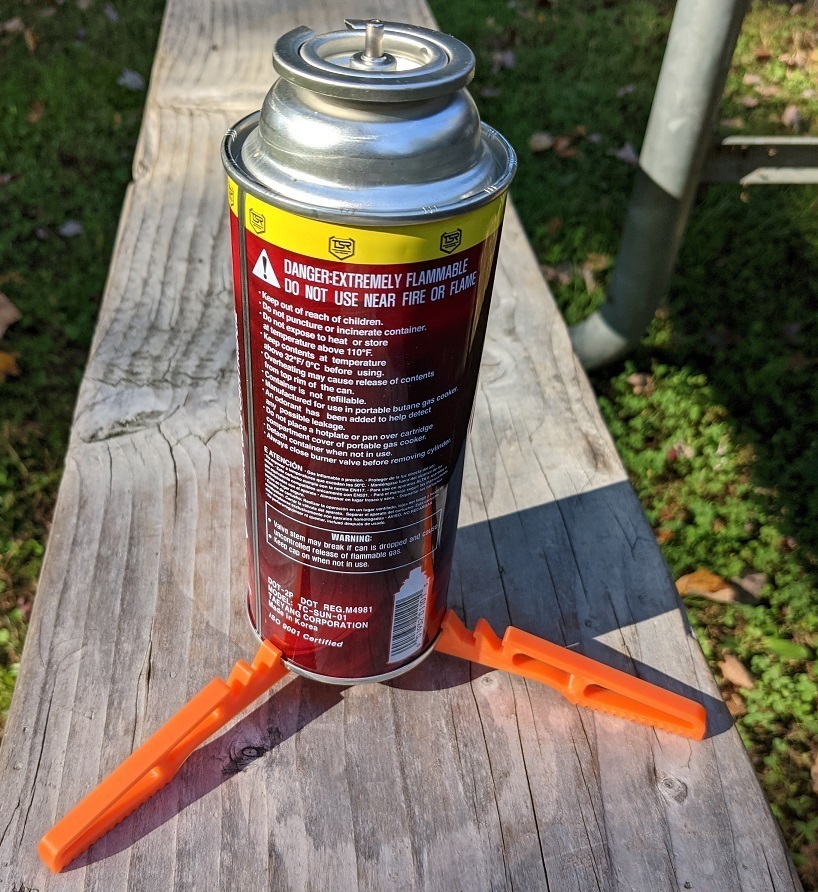🏕️ Camping Fuel and Butane Can Stand or Tripod・Free STL File for ・Cults