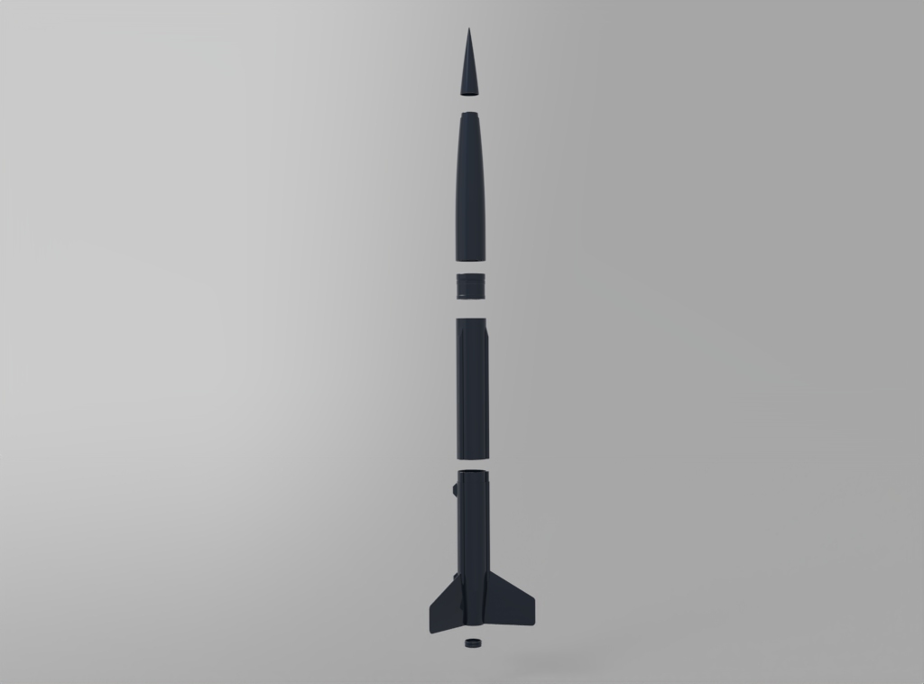 🚀 MODEL ROCKET V2 || AERO ROCKET・ 3D File for ・Cults