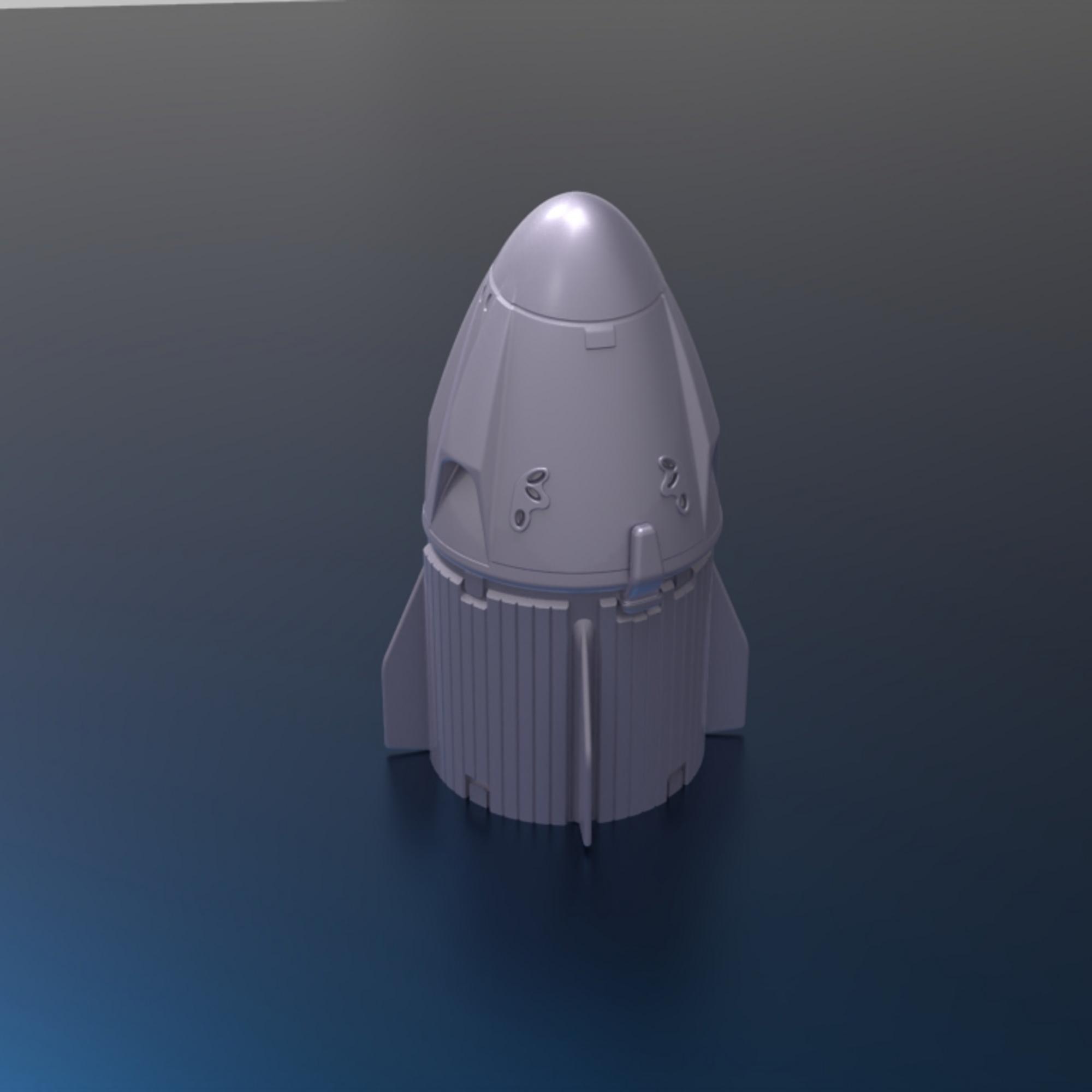 3D file SpaceX Crew Dragon 2 🐉 ・3D printable model to download・Cults