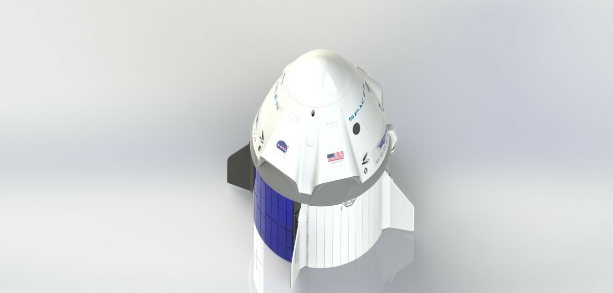 🐉 SpaceX Crew Capsule・ 3D File for ・Cults