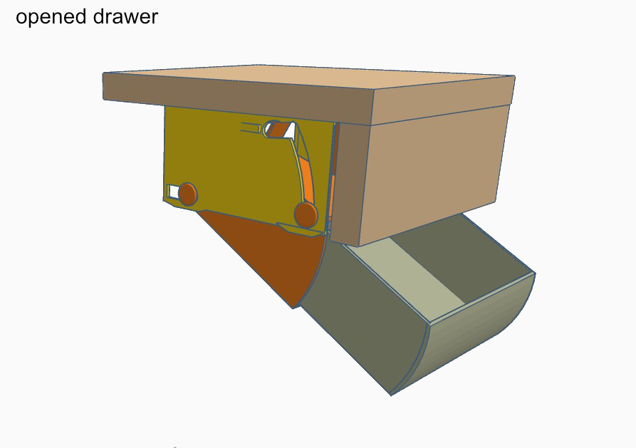 🙈 Hidden Drawer・Free 3D File for ・Cults