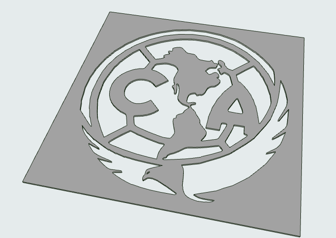 Archivo STL CLUB AMERICA PLANTILLA 👽 ・Idea de impresión 3D para ...