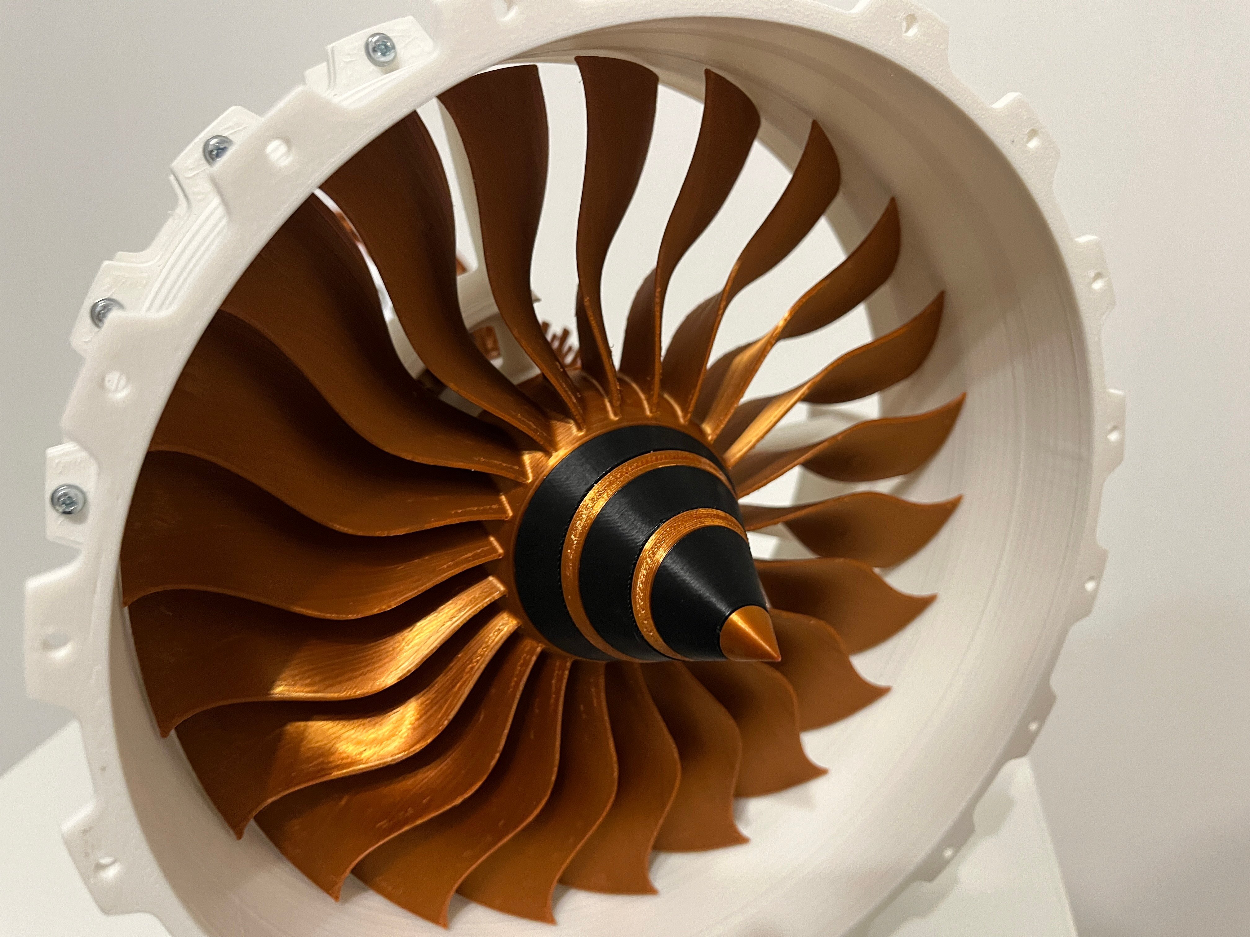 3D printing 3D Printable Jet Engine - Minimal printing supports・Cults