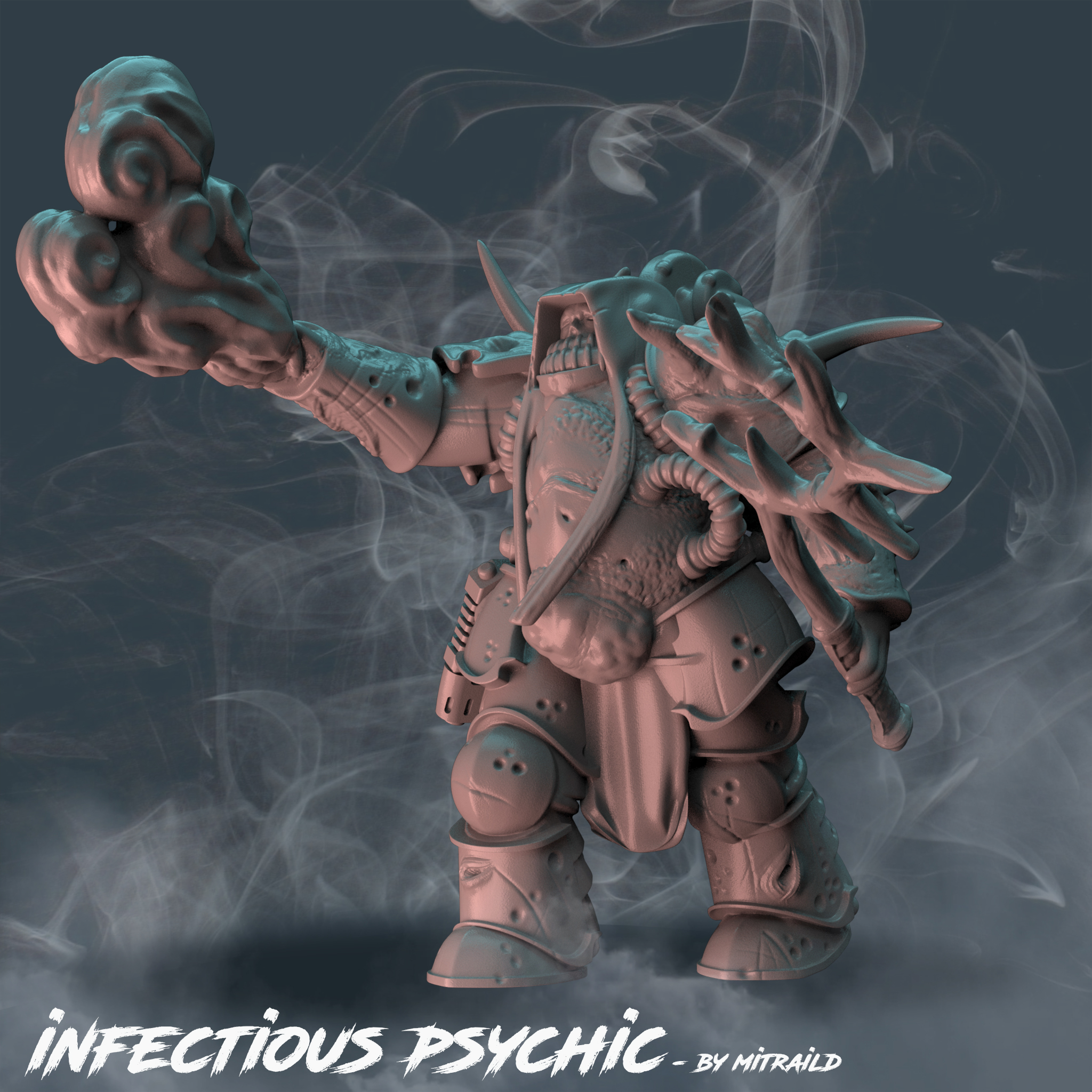 🎲 Infectious Psychic・ STL File for 3D printing・Cults