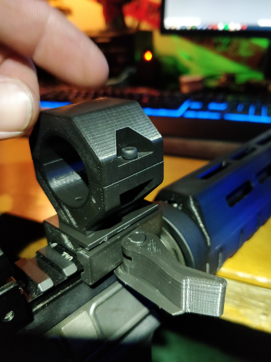 3D printing Quick release Picatinny Rail Mount・Cults