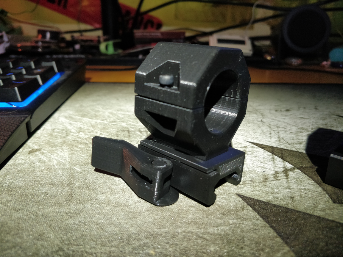 3D printing Quick release Picatinny Rail Mount・Cults