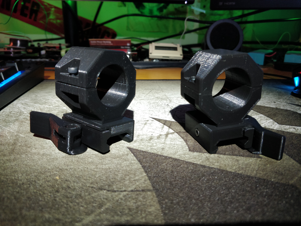 3D printing Quick release Picatinny Rail Mount・Cults