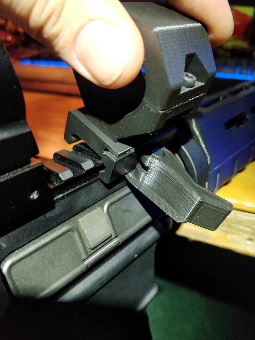 3D printing Quick release Picatinny Rail Mount・Cults