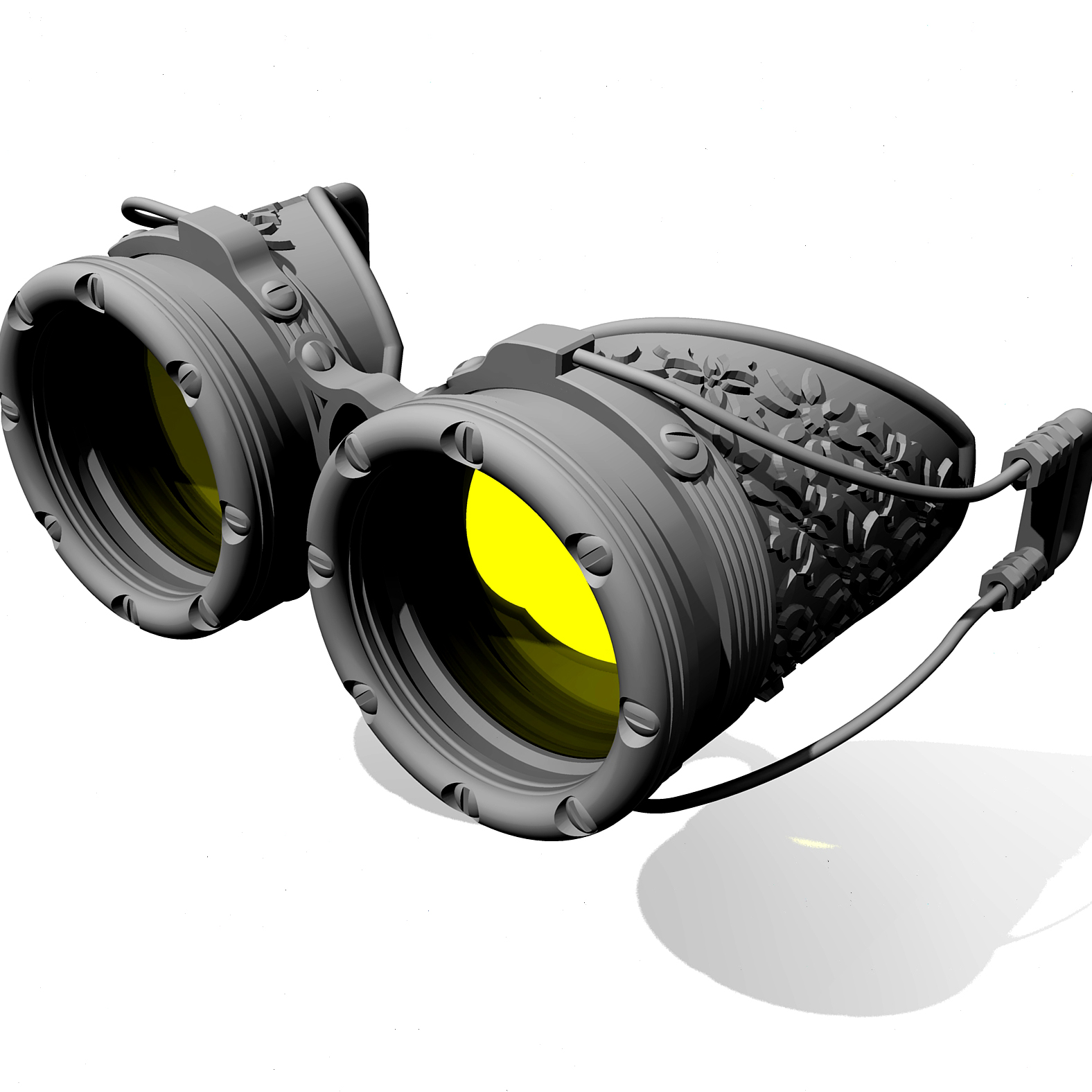 🥽 Steampunk Cosplay Goggles・ STL File for ・Cults
