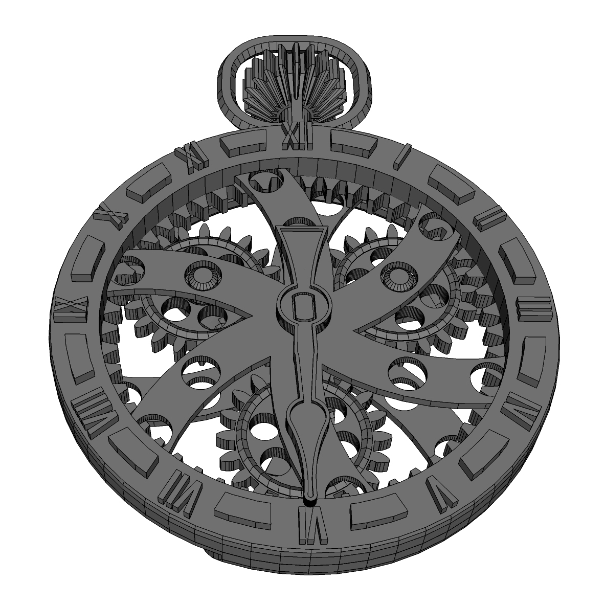 ⌚ Steampunk Cosplay Pocket Watch 3D print model・ STL File for ・Cults