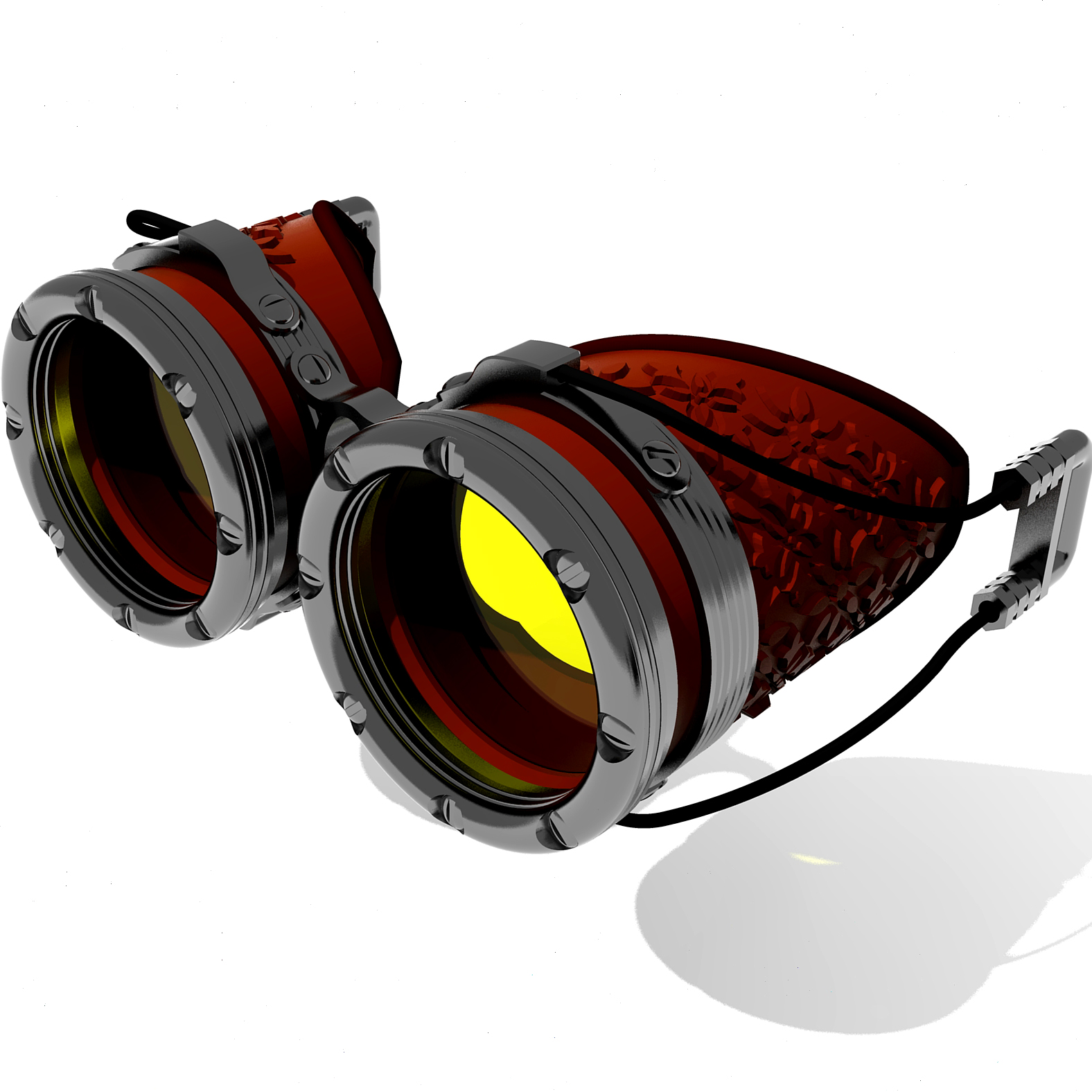 🥽 Steampunk Cosplay Goggles・ STL File for ・Cults