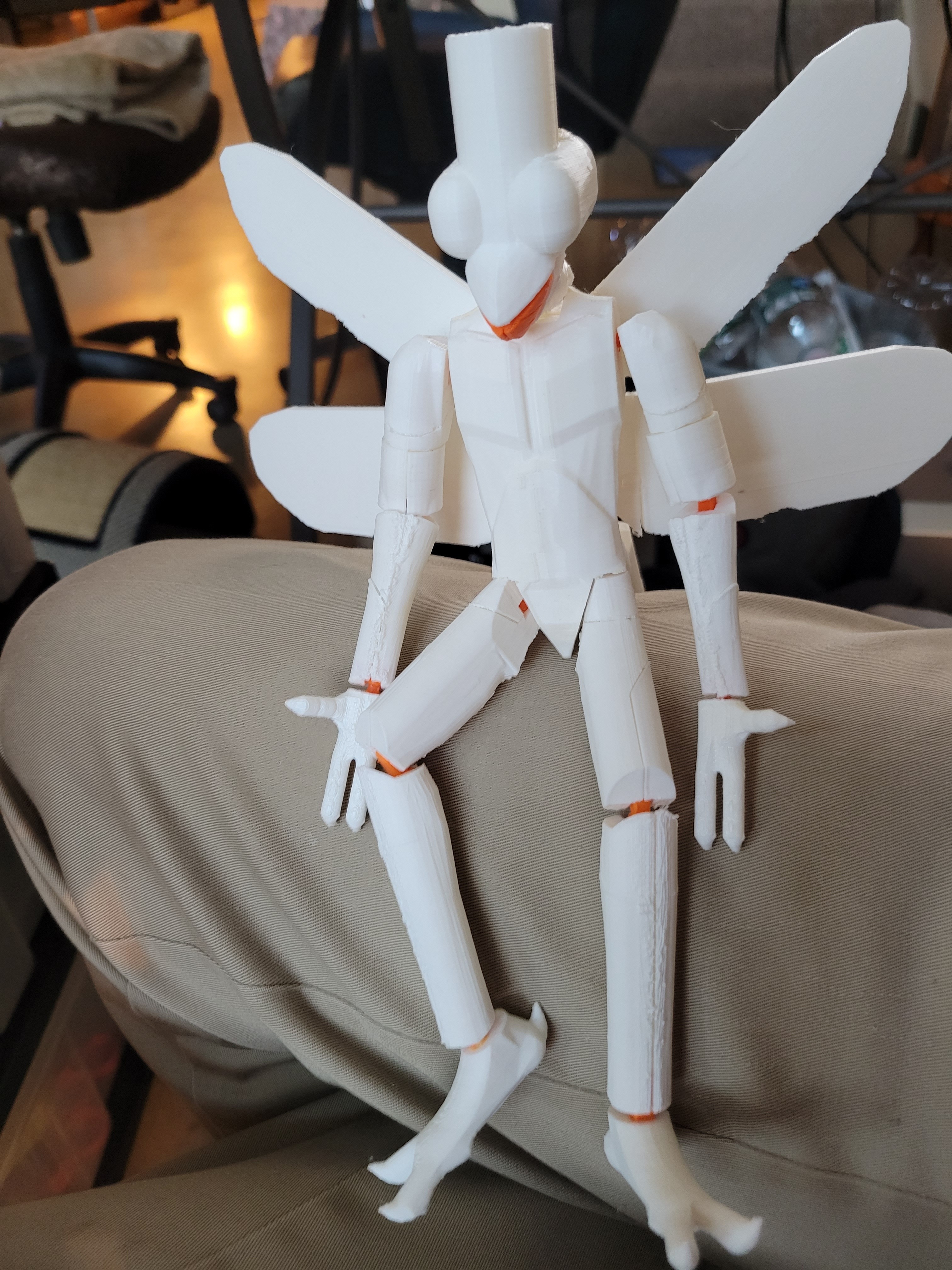 Free 3D file dragonfly humanoid action figure. 🐛・Design to download and ...