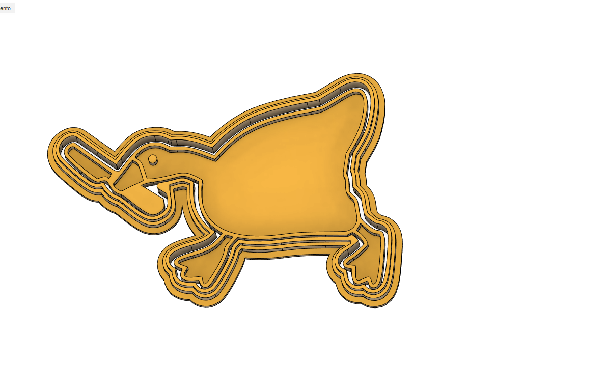 Archivo STL Molde de Galleta de untitled goose game (ganzo) 🍪 ・Idea de ...