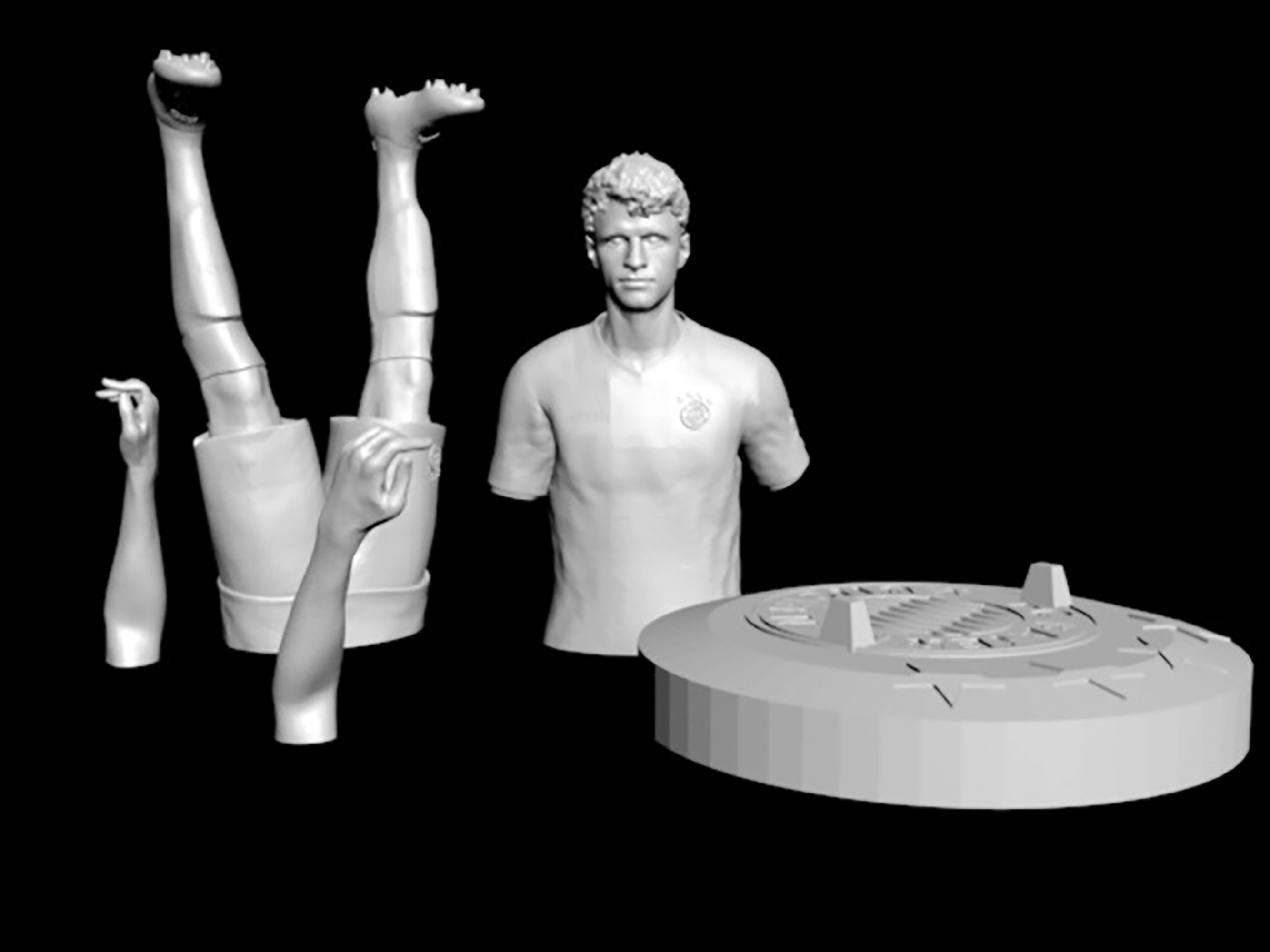 🏈 Muller Bayern Munich football player stl file ready for printing・Free ...