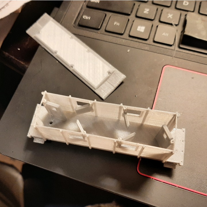 🚗 HOn30 Combination Passenger Caboose and Boxcar Railroad Car・ STL File ...