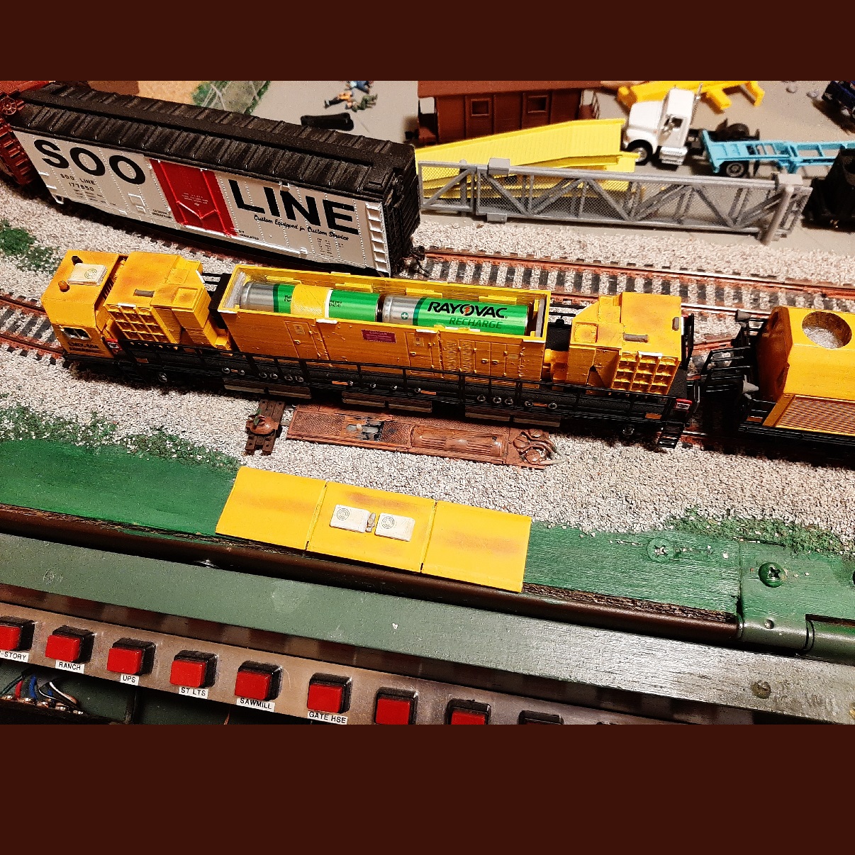 🚂 HO Scale LORAM RGS1 Rail Grinder Track Vacuum Maintenance of Way・ 3D ...