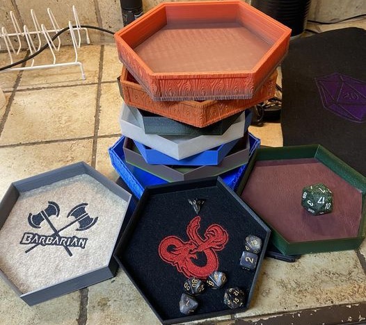 🔝 Table Top Gaming Dice Trays・Free 3D File for ・Cults