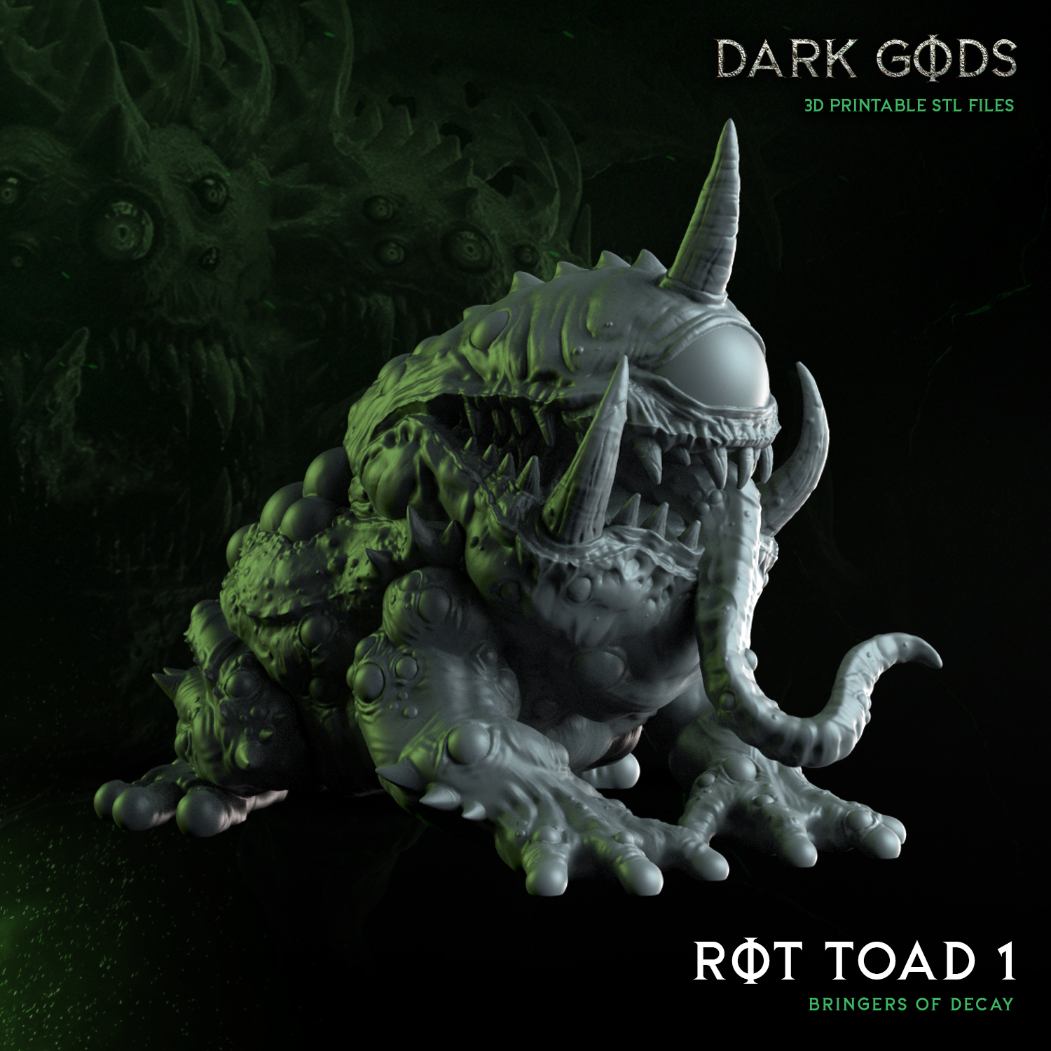 😇 The Rot Toads - Dark Gods・ 3D File for ・Cults