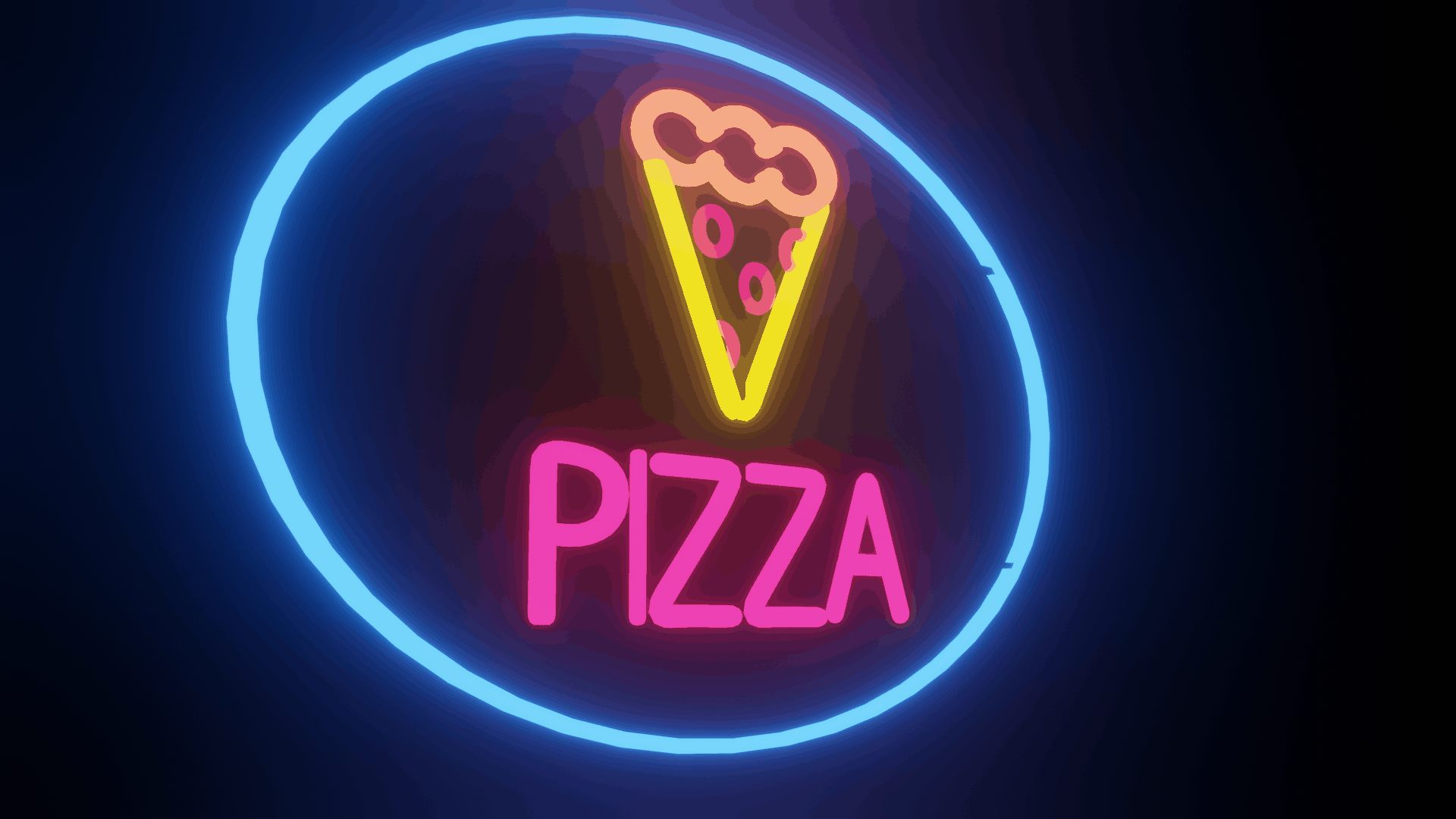 3D file Pizza neon sign. 🍕・Design to download and 3D print・Cults